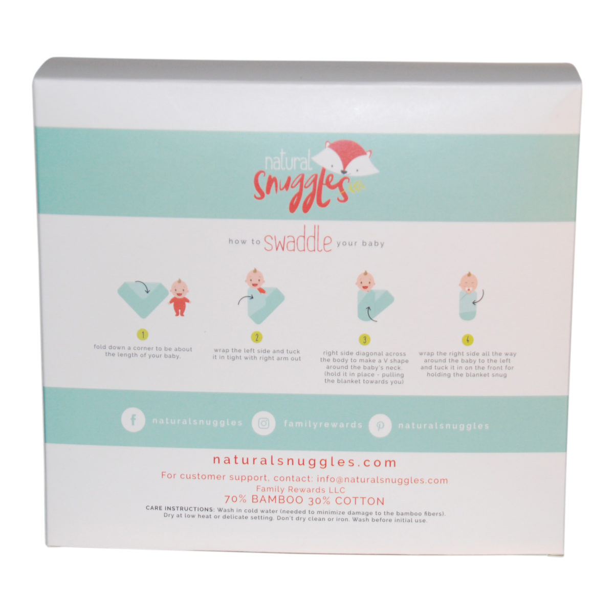 Swaddle Wrap and Square Swaddle Blankets - 3 Pack - Natural Snuggles